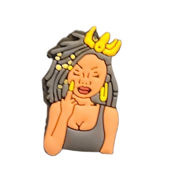 Accessories | New Black Queen Croc Charm | Poshmark